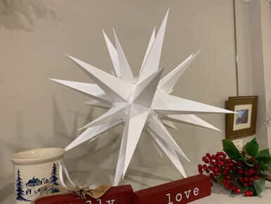 12" Illuminated Moravian Star | Historic Bethlehem Museums & Sites