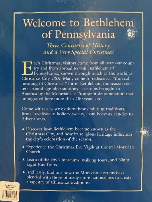 Christmas in Bethlehem Book | Historic Bethlehem Museums & Sites